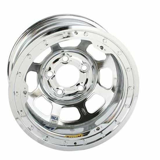 Bassett Chrome D-Hole 15 Inch Wheel - 15x8, 5 on 5 Inch, Beadlock