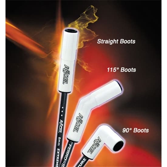 Accel 9002C Xtreme 9000 Univ. Ceramic Spark Plug Wire Set, 135 Boot