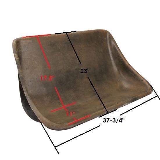 EMPI 3047 Buggy Rear Fiberglass Bench Seat, 37-3/4 Inch x 23 Inch
