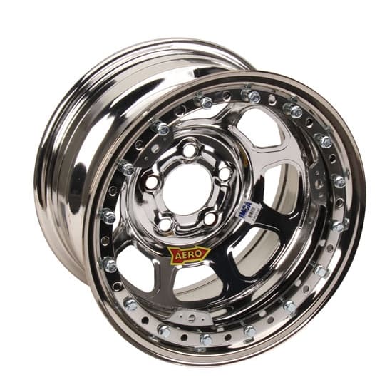AERO 53 Series IMCA Certified 15 Inch Race Wheel, Beadlock, 5 on 4-3/4