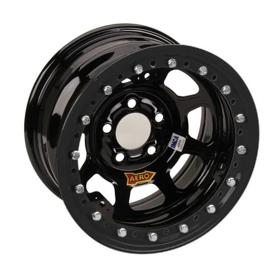AERO 53 Series IMCA Certified 15 Inch Race Wheel, Beadlock, 5 on 4-3/4