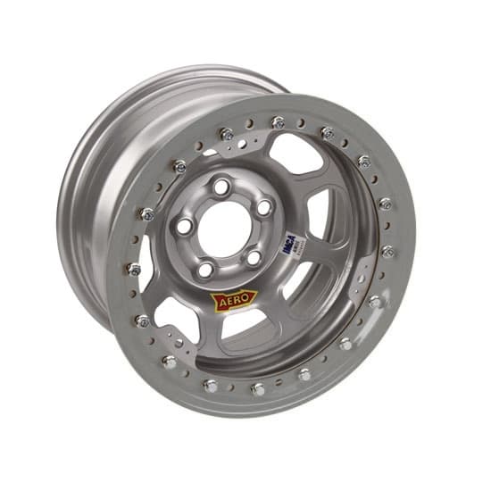 AERO 53 Series IMCA Certified 15 Inch Race Wheel, Beadlock, 5 on 5 Pattern