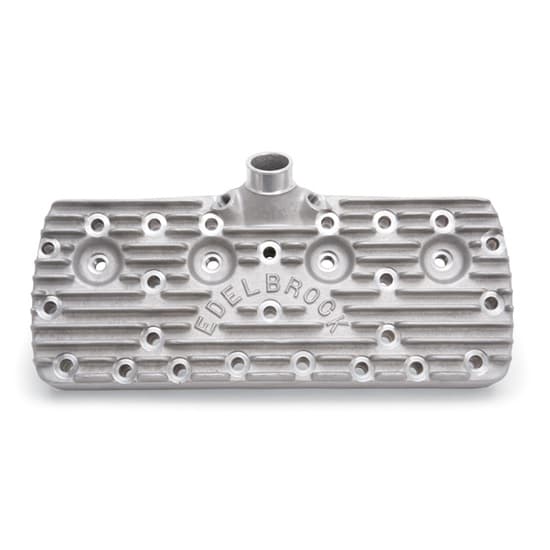 Edelbrock 1128 Ford Flathead Cylinder Heads, Block Logo, High Lift