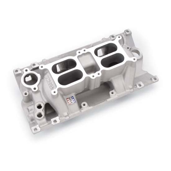 Edelbrock 7526 Performer RPM Dual-Quad Air Gap Intake Manifold, Chevy