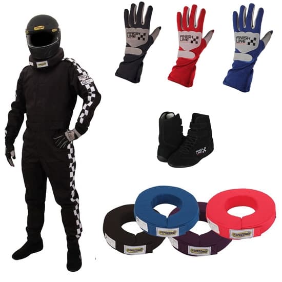 Finishline Qualifier Single-Layer One-Piece Racing Suit Combos