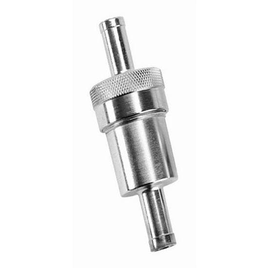 Double Pumper Chrome Dual-Feed Fuel Line & 3/8 Inch Fuel Filter