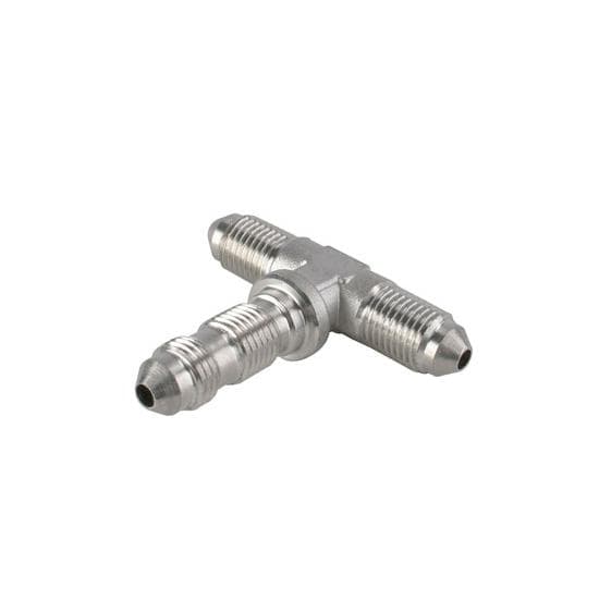 Stainless Steel -3 AN Straight Bulkhead Tee Adapter Brake Fitting
