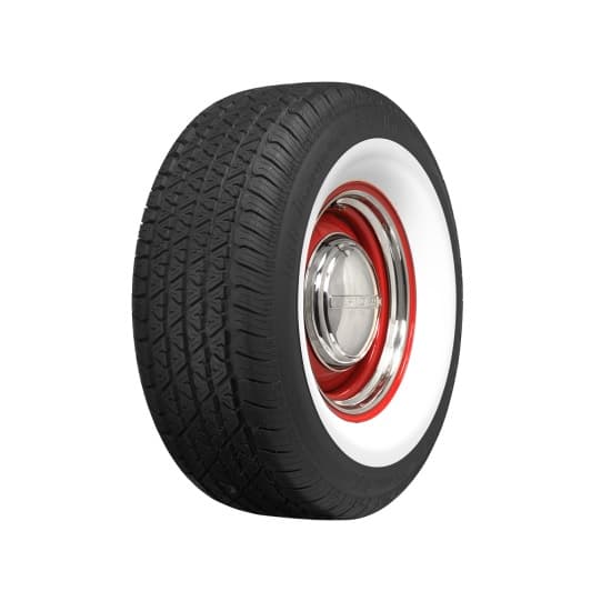 Roadster Radial Tire, 15 Inch, Whitewall Tire Kit