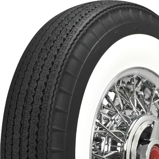 Coker 670R15 American Classic Bias-Look Radial Whitewall Tire Kit