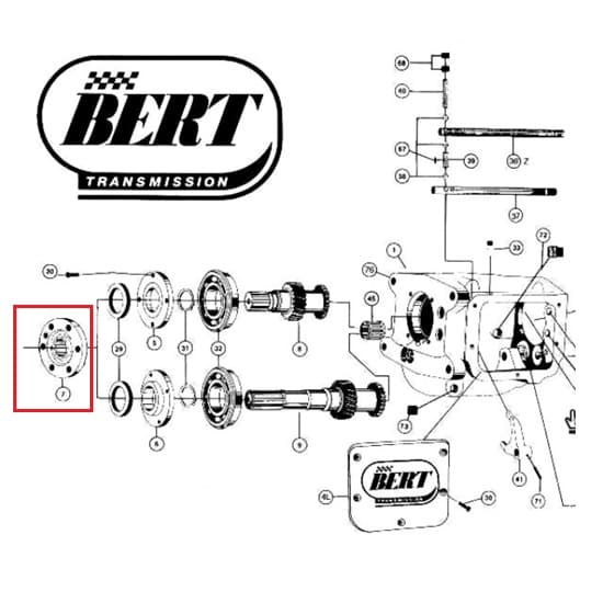 Bert Gen 2 Short Transmission Kit for 1 Piece Rear Main Seal