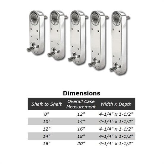 Steer Clear Steering Box Drop, Brushed Finish