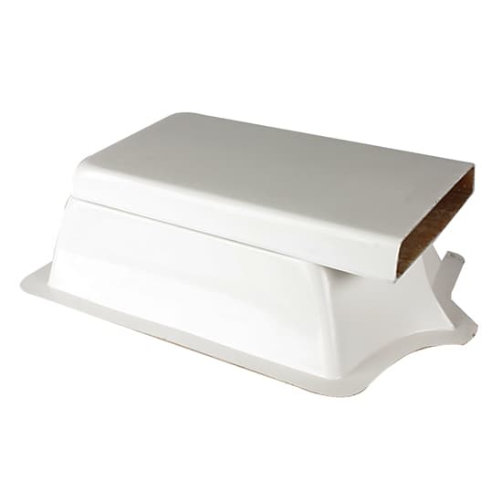 Snorkel Drag Car Fiberglass Hood Air Scoop, 2-Piece, 21 x 17 x 8