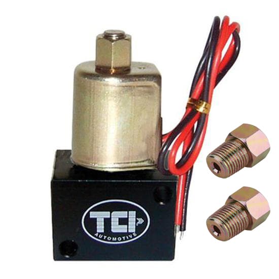 Electric Brake Shut-Off Valve & Straight Male Adapter Fittings