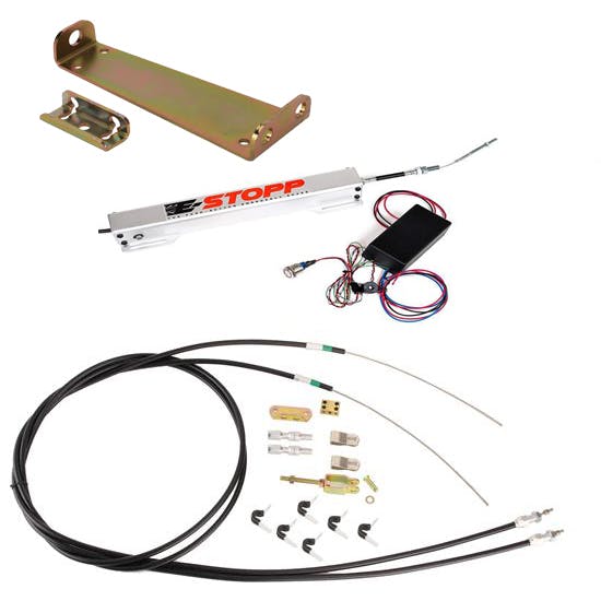 Electric Emergency Brake Kit with Cables and Brackets