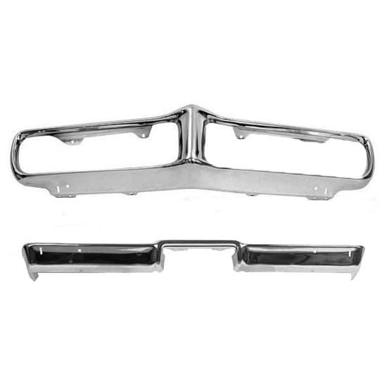 1967-68 Pontiac Firebird Front and Rear Bumpers