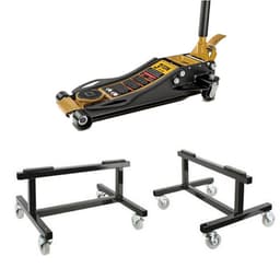 Low Profile Garage Floor Jack and Sprint/Midget Car Stands, 3 Ton