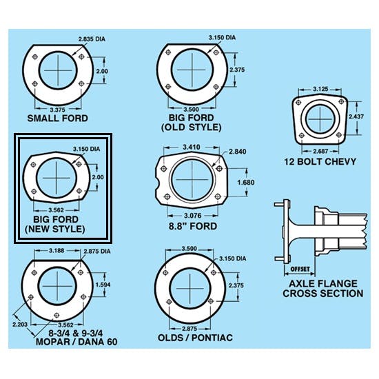 9 Inch Ford Cut-to-Fit Axle Kit, Torino Big Bearing, 31 Spline