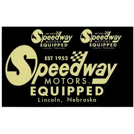 Retro Speedway Logo Decal Sheet