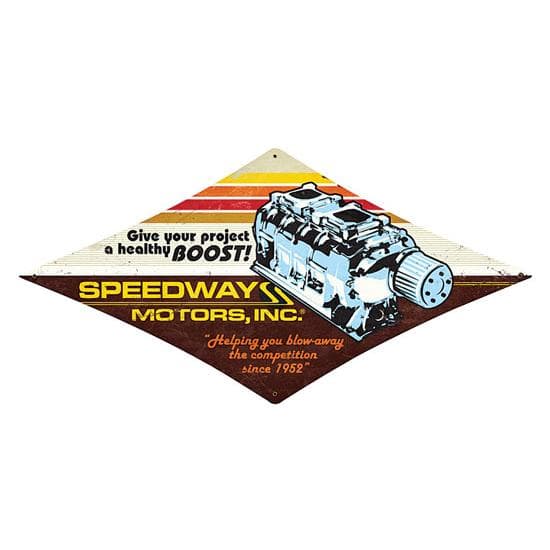 Speedway Blower-Boost Metal Sign