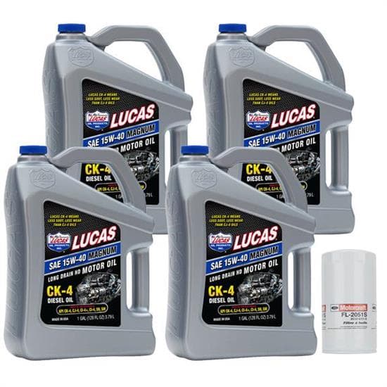Lucas/Motorcraft Fltr 6.7L Powerstroke 15W-40 CK-4 Oil Change Kit
