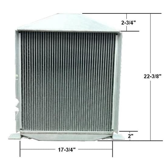 4-1/2 Inch Chopped 1932 Lo-Boy Aluminum Radiator