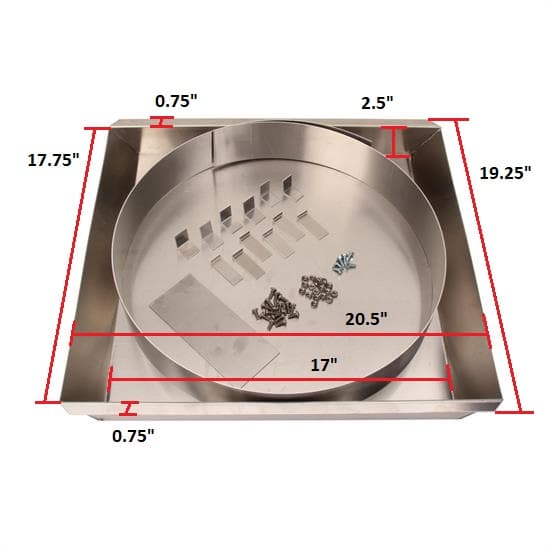 Aluminum Fan Shroud Kit for 26 Inch Radiator, Engine Driven Fan