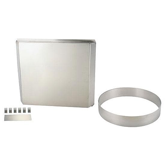 Small Universal Short Vertical Aluminum Radiator, LH w/Shroud