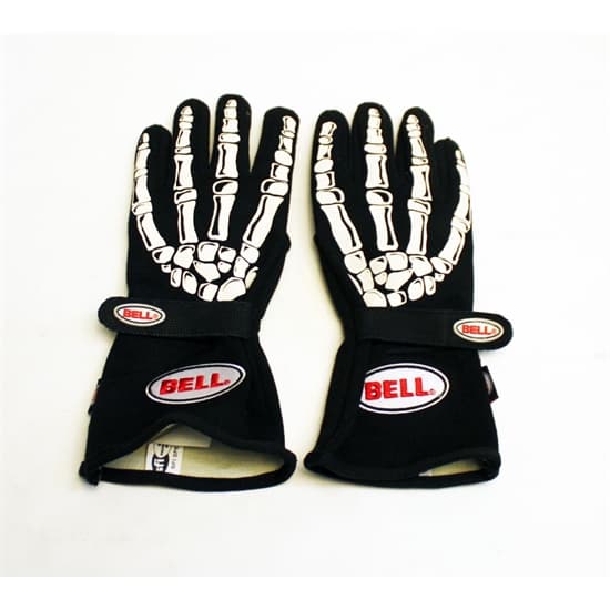 Bell Skeleton Racing Gloves, Large