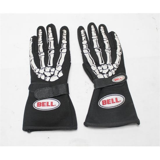 Bell Skeleton Racing Gloves, Medium