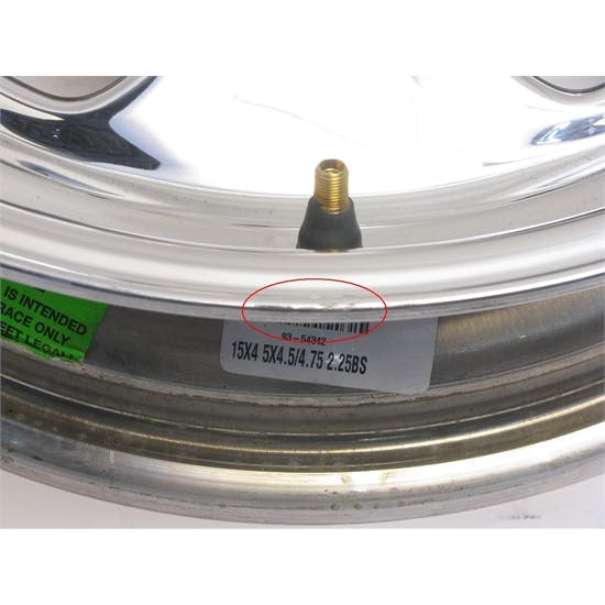 Garage Sale - Weld Rodlite Wheel 15 x 4 Dual Fit