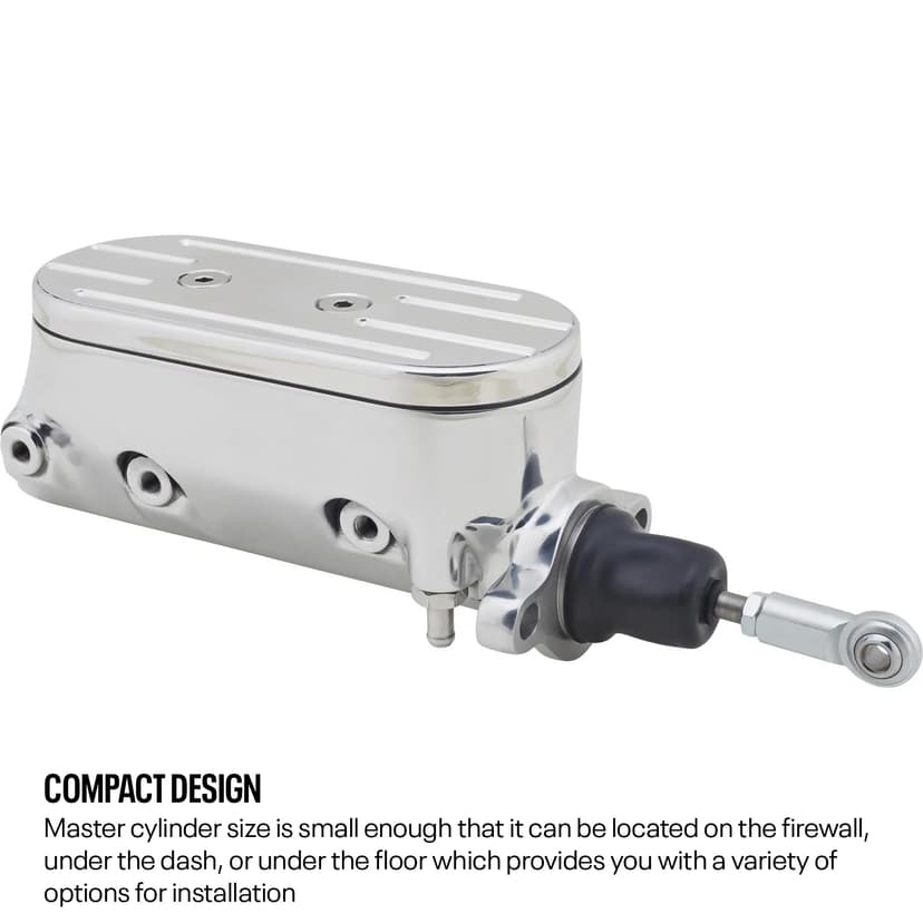 Compact Electric Brake Power Booster Master Cylinder, Disc/Disc