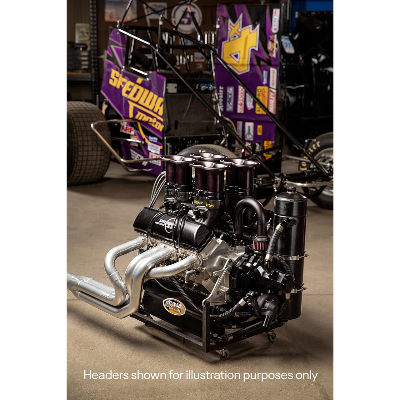 Speedway Motors Custom Aluminum 410 Chevy Sprint Car Engine