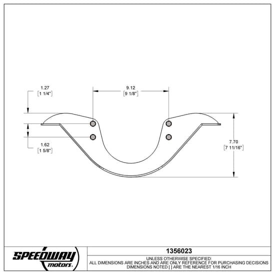 1955-94 SBC Small Block Chevy Engine Cradle Front Motor Mount
