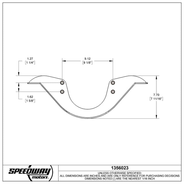 1955-94 SBC Small Block Chevy Engine Cradle Front Motor Mount