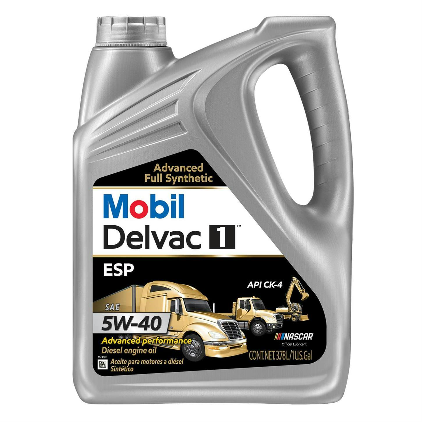 Mobil 1 122271 Delvac 1 ESP Motor Oil, 5W-40, 1 Gallon, Box/4