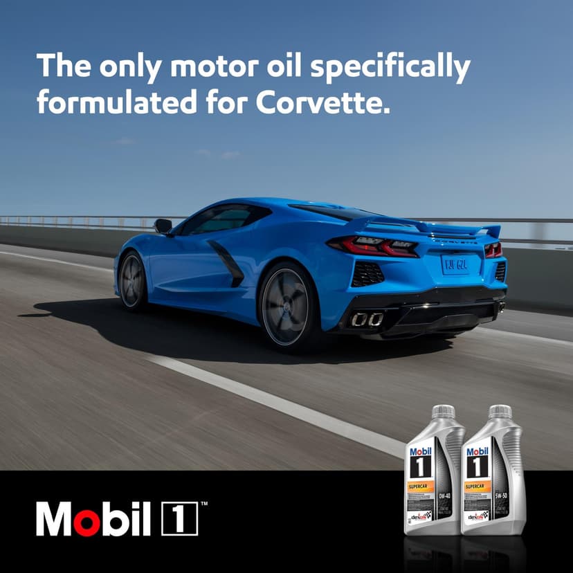Mobil 1 Supercar Full Synthetic Motor Oil, 0W-40, Dexos R, Case/6
