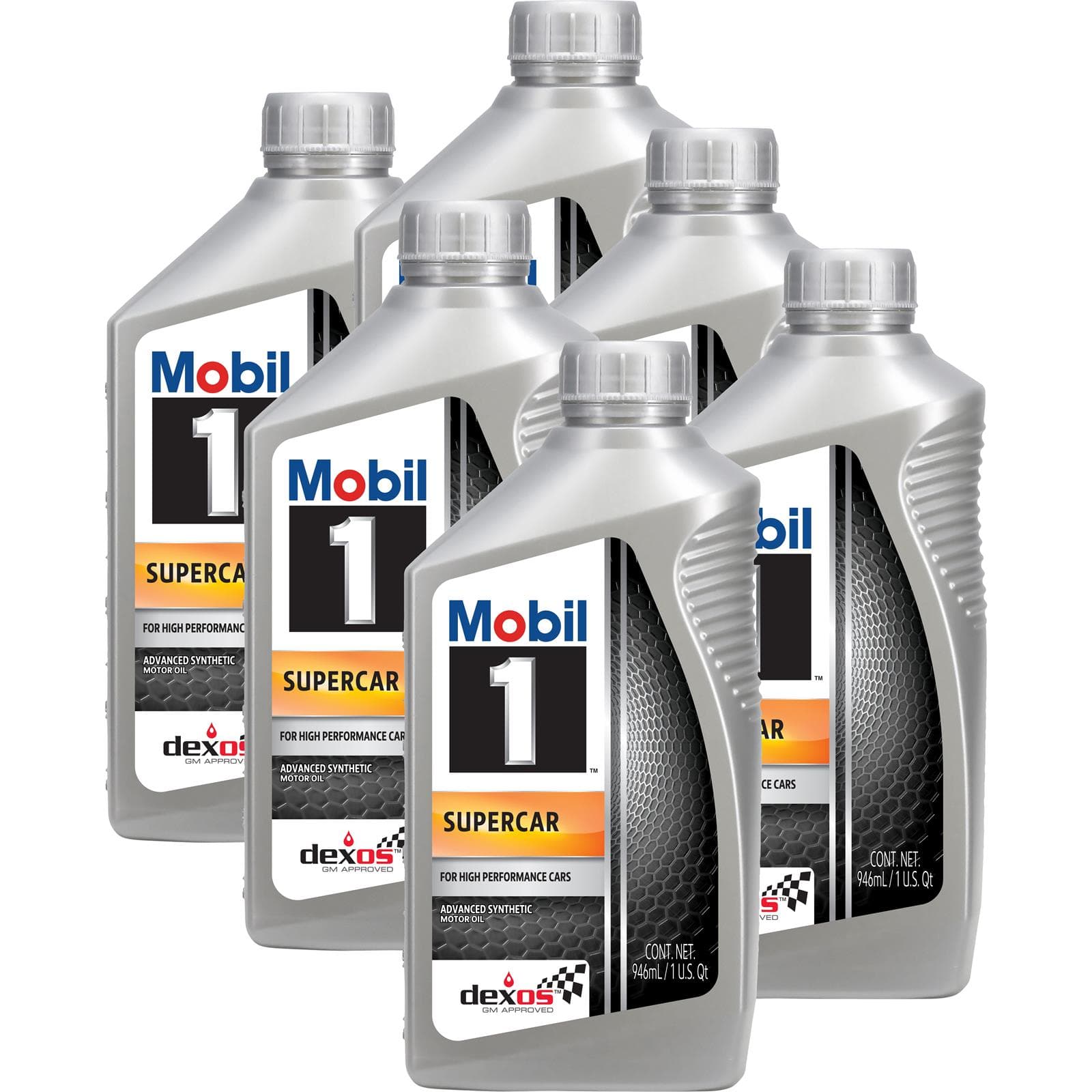 Mobil 1 Supercar Full Synthetic Motor Oil, 5W-50 w/ UPF64R Filter