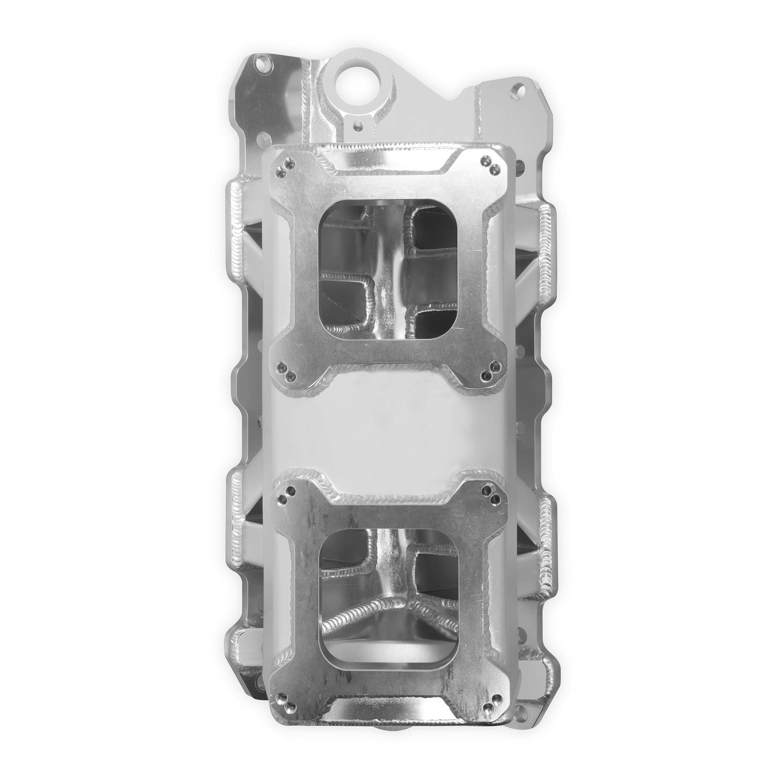 Holley Sniper 825071 Sheet Metal Intake Manifold, SBC, Silver