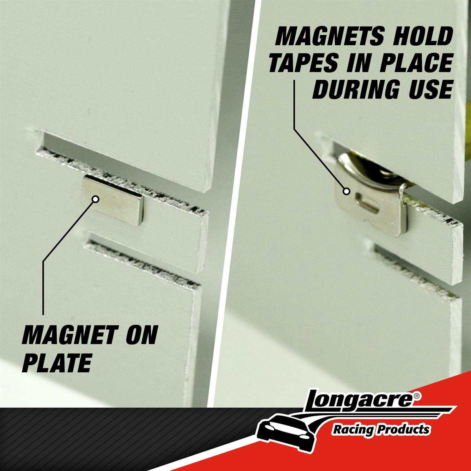 Longacre® Racing 79501 Aluminum Toe-In Plates w/ Magnets