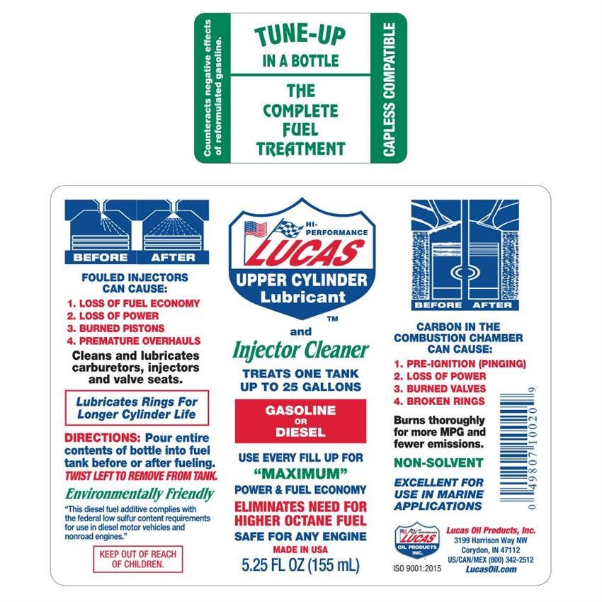 Lucas Oil 10013 Fuel Treatment Additive, 1 Gallon Jug