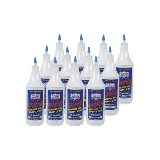 Lucas 10278 Engine Oil Stop Leak, Case of 12, Quart Bottles