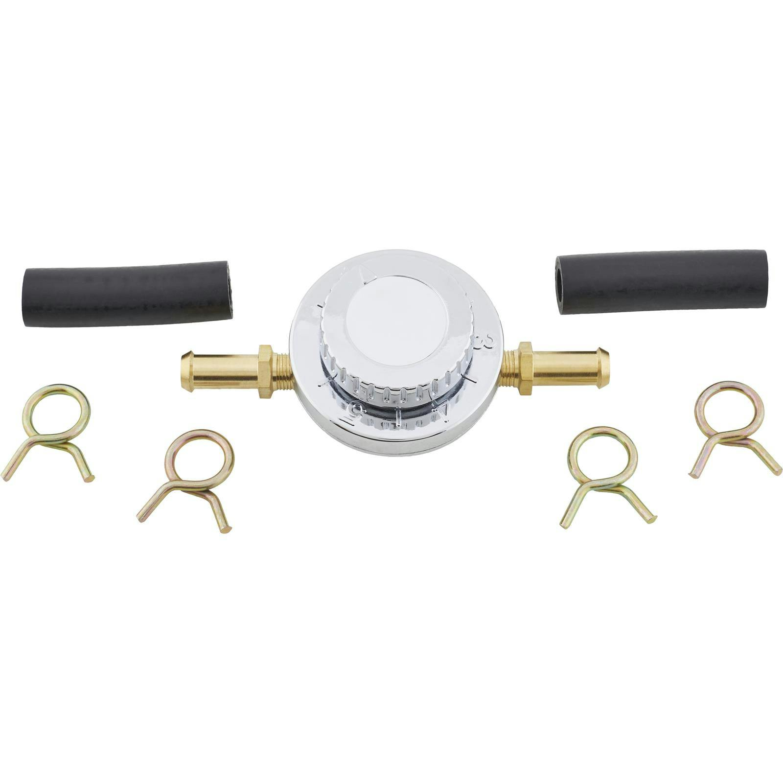 Offenhauser Chrome Universal Adjust. Fuel Pressure Regulator, 1-6 PSI