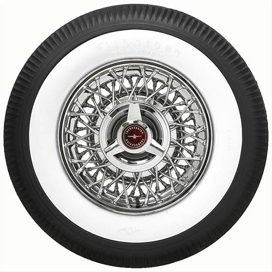Firestone 568815 2-11/16 Inch Whitewall Bias Ply Tire, 670-15