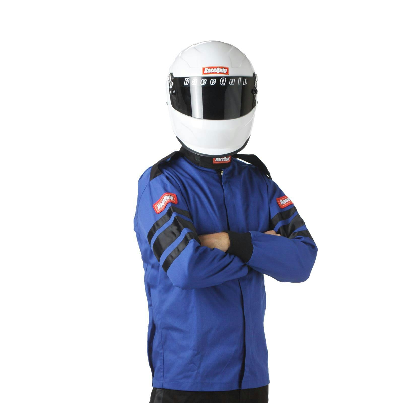 RaceQuip 111 Series, 1-Layer Fire Suit Jacket, SFI-1, Blk/Blu/Red