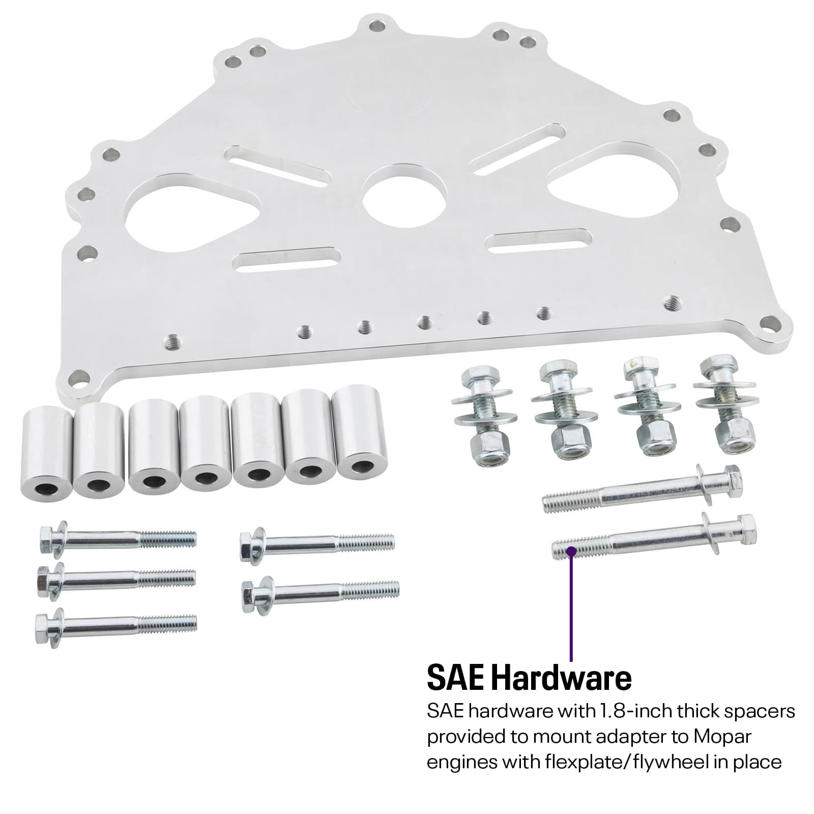 BlockDock™ Mopar Engine Stand Mount Adapter Plate, LA/B/RB/Hemi