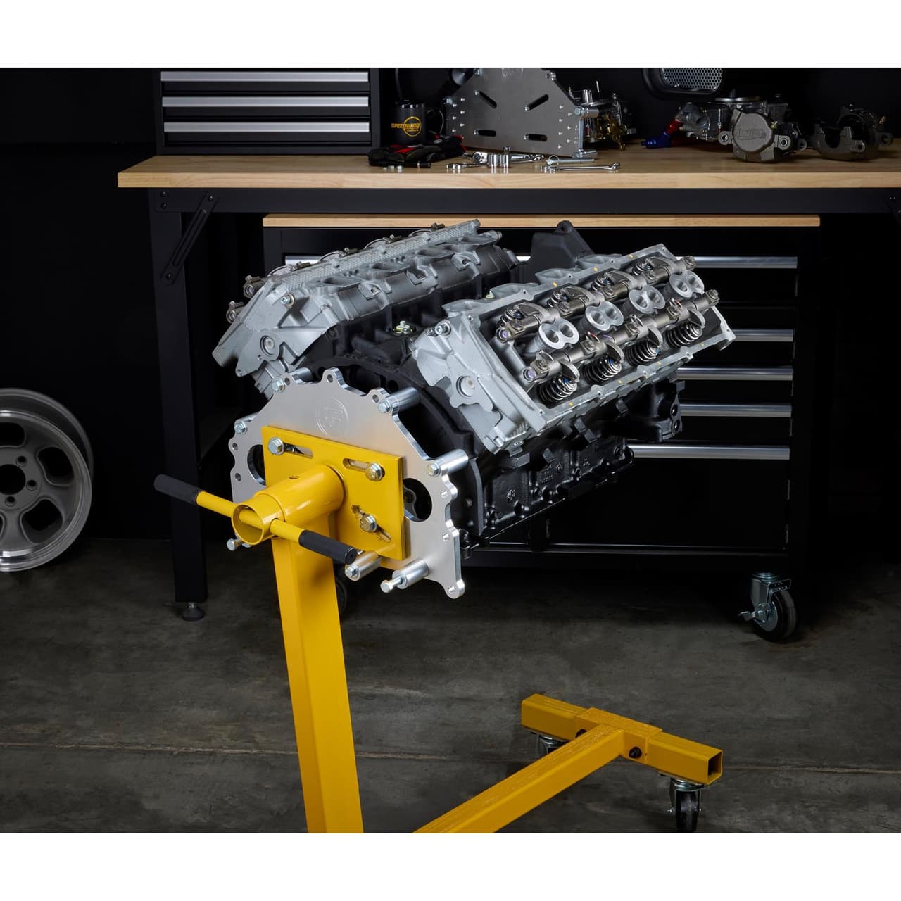 BlockDock™ Mopar Engine Stand Mount Adapter Plate, LA/B/RB/Hemi