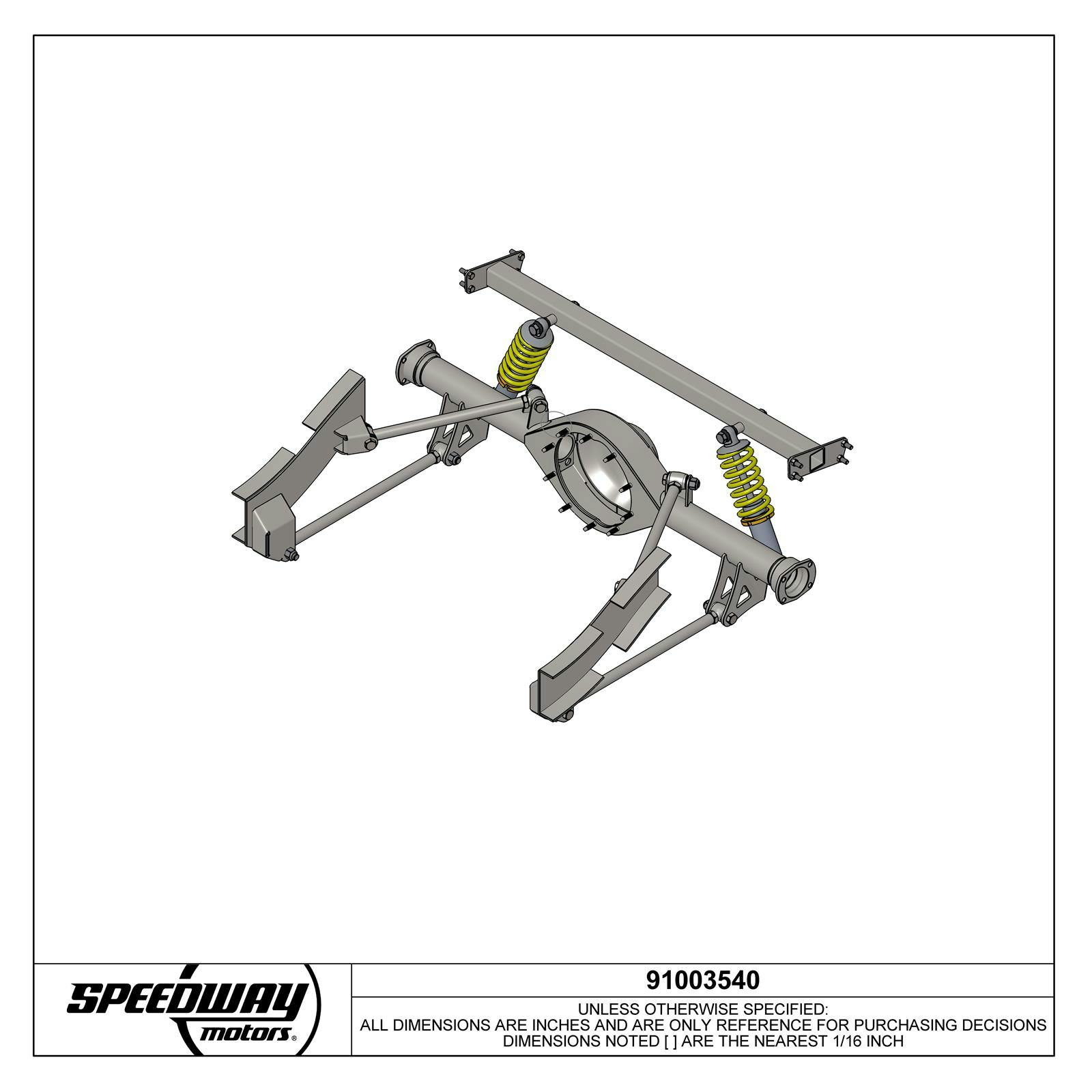 Bolt-In 1935-40 Ford Triangulated Four-Bar Rear Suspension Kit