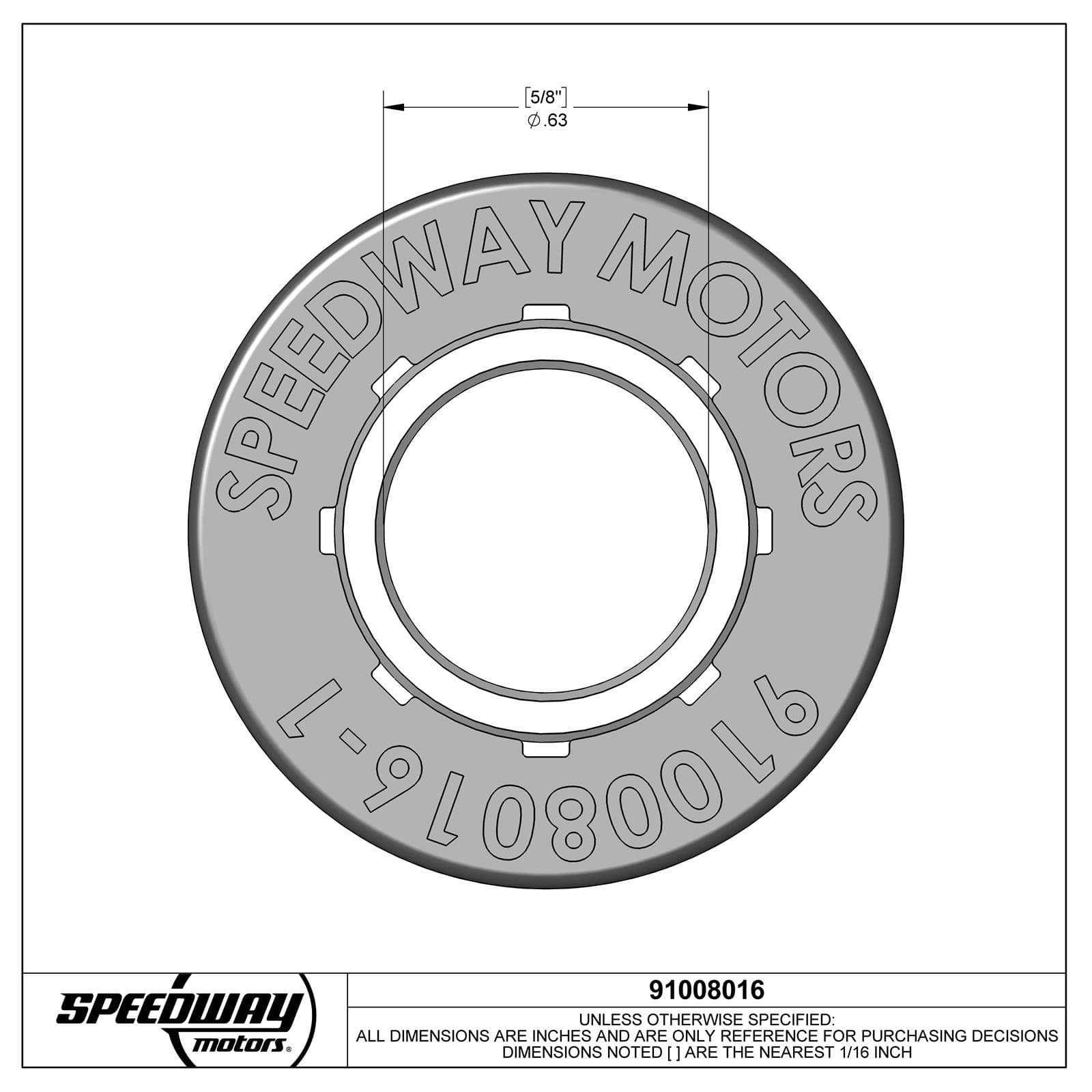 Speedway Rubber Rod End Bushing Kit for 5/8 Inch Bolt