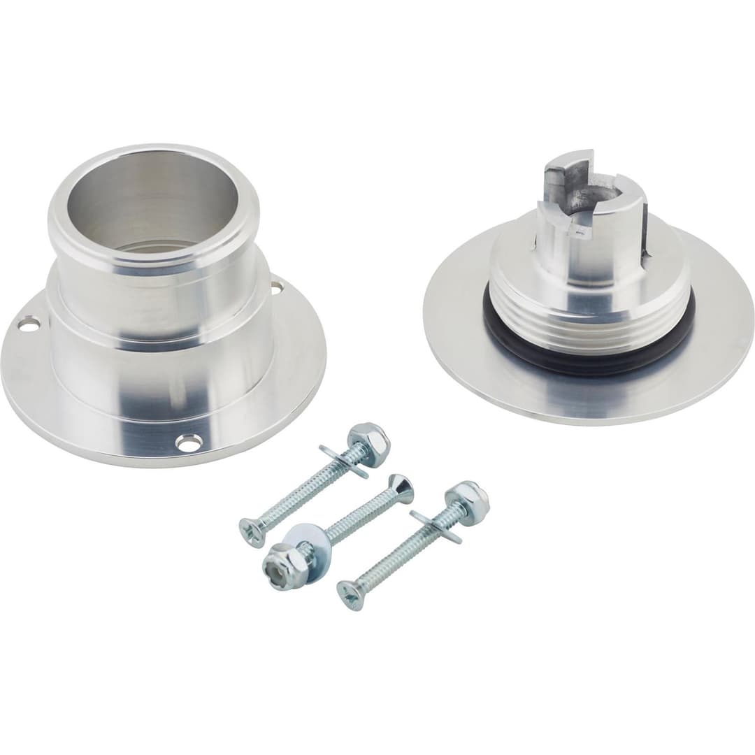 Speedway Billet Aluminum Fuel Filler Neck w/ Pop-Up Gas Cap