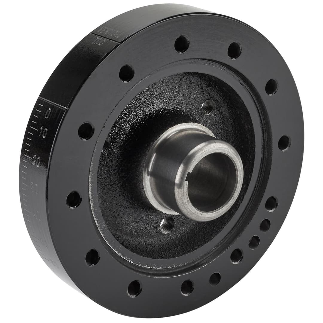 Small Block Chevy Harmonic Balancer, 6-3/4 Inch, Black